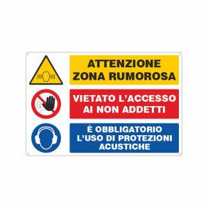 Centro Sill Shop - Cartello pericolo da rumore | Segnaletica Centro Sill