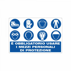 Centro Sill Shop - Cartello Obbligo uso dpi in dotazione | Segnaletica ...